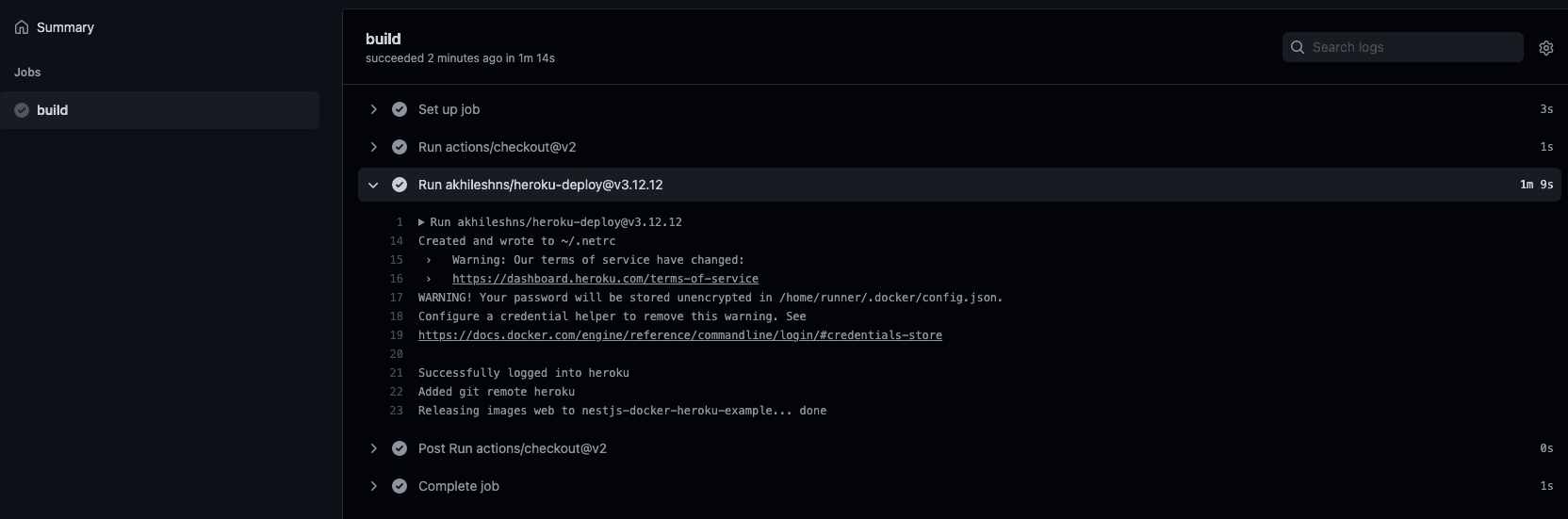 Deploy Nestjs With Docker Heroku And Github Actions