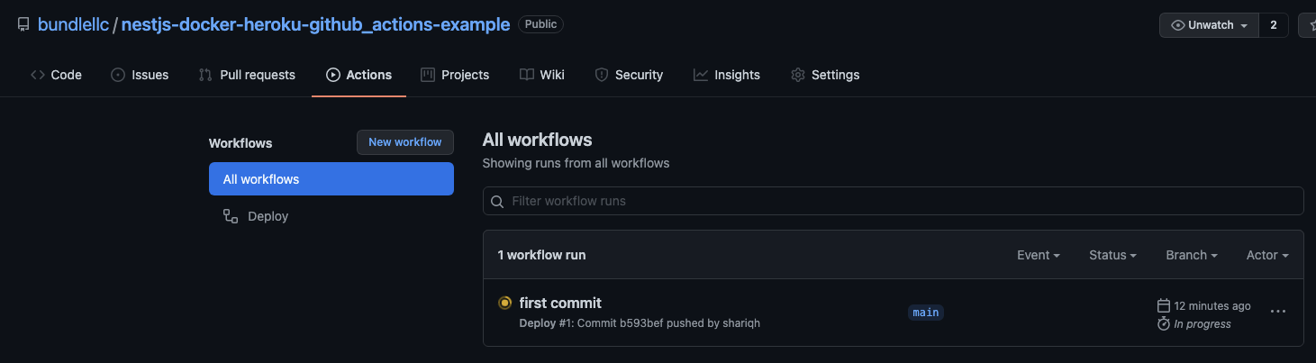 Deploy Nestjs With Docker Heroku And Github Actions